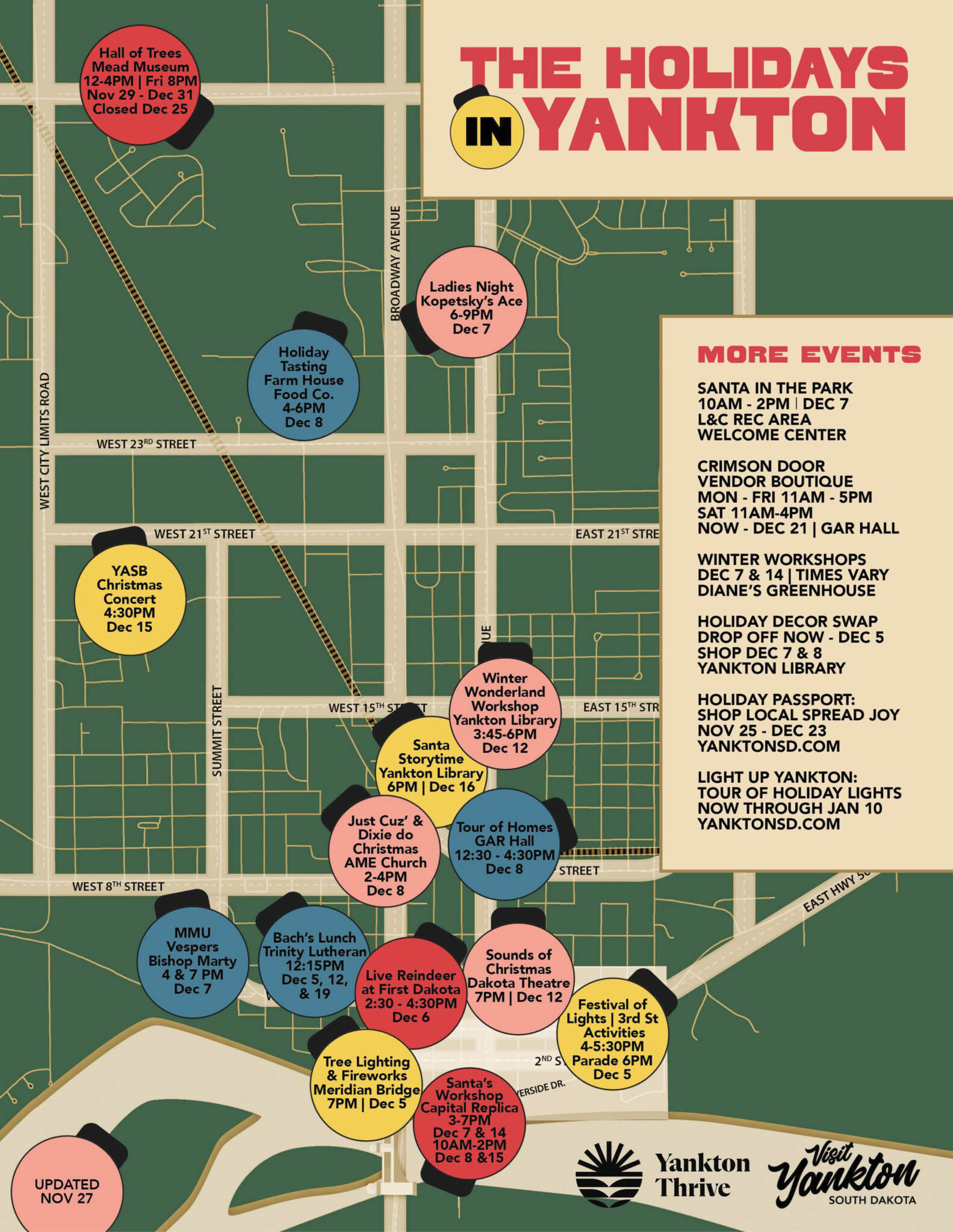 Holiday Map - Yankton Thrive